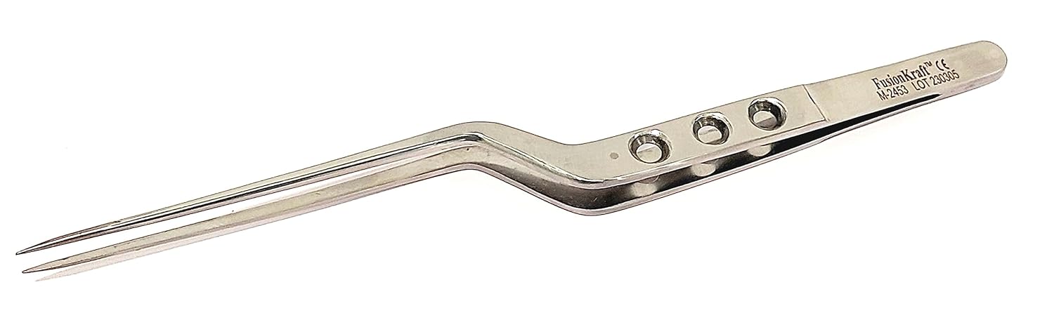 FusionKraft Yasargil Micro Forceps, Bayonet Shaped, Straight 0.6mm Tips ...