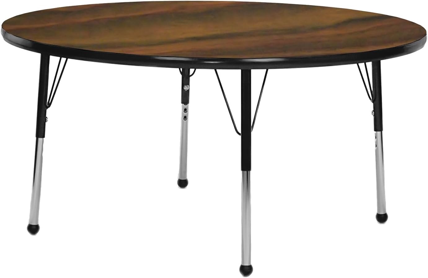 Mahar Preschool Kids 60" Round Classroom Table Top Color: Walnut, Edge ...