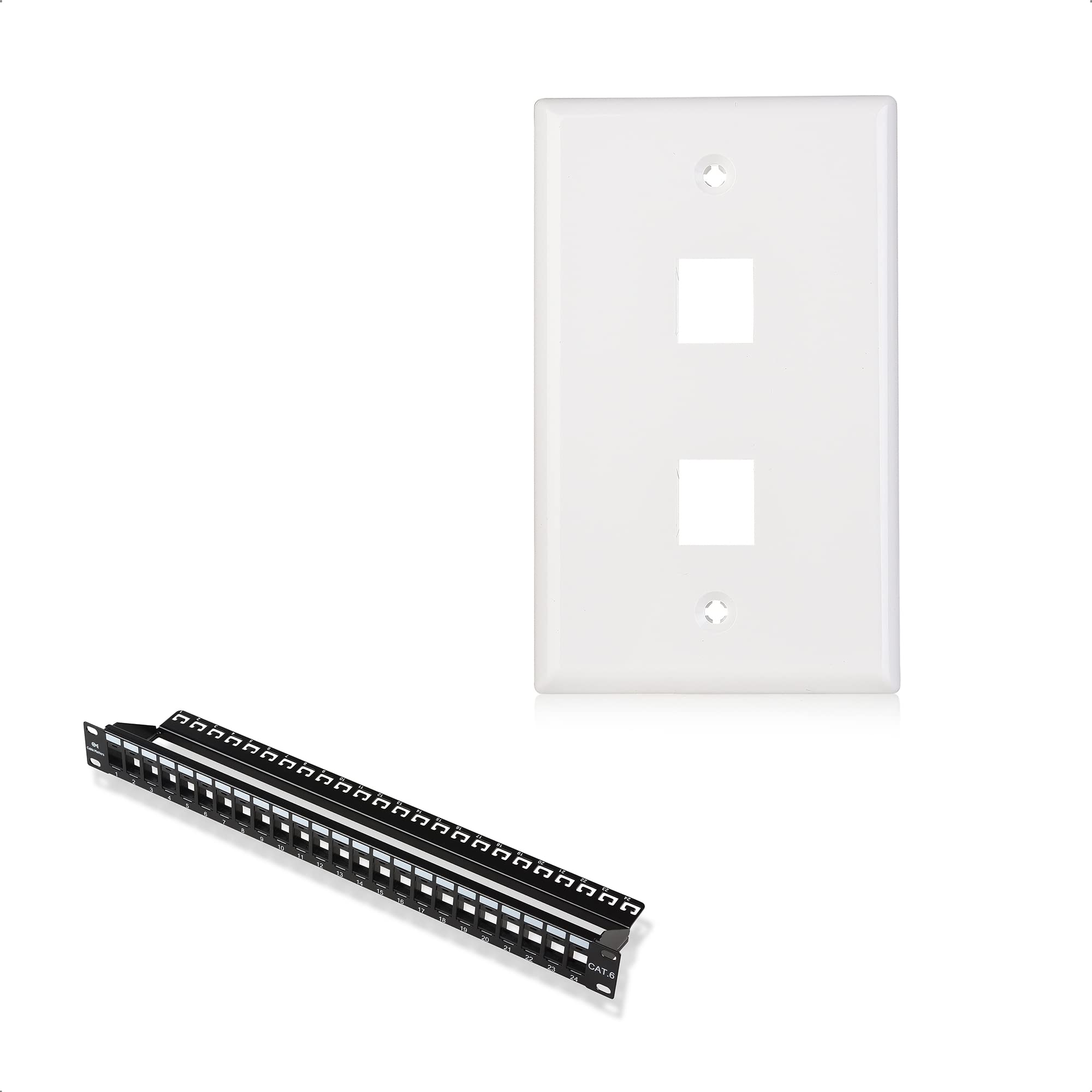 Amazon.com: Cable Matters 1 Pack Rackmount or Wall Mount 24 Port ...