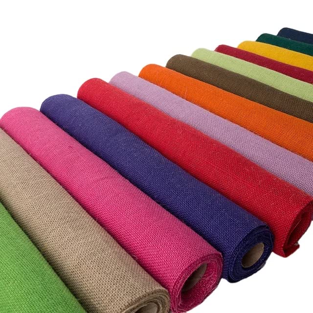 Hubble - Colourful Jute Fabric for Bags DIY Purses Decoration Wedding ...
