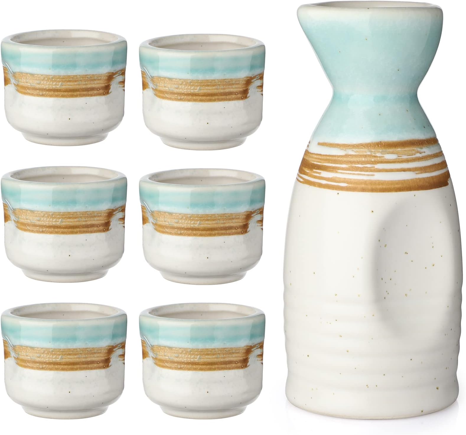 Amazon.com | LUNKUIVY Sake Set Glasses Japanese, Fashionable Novel ...