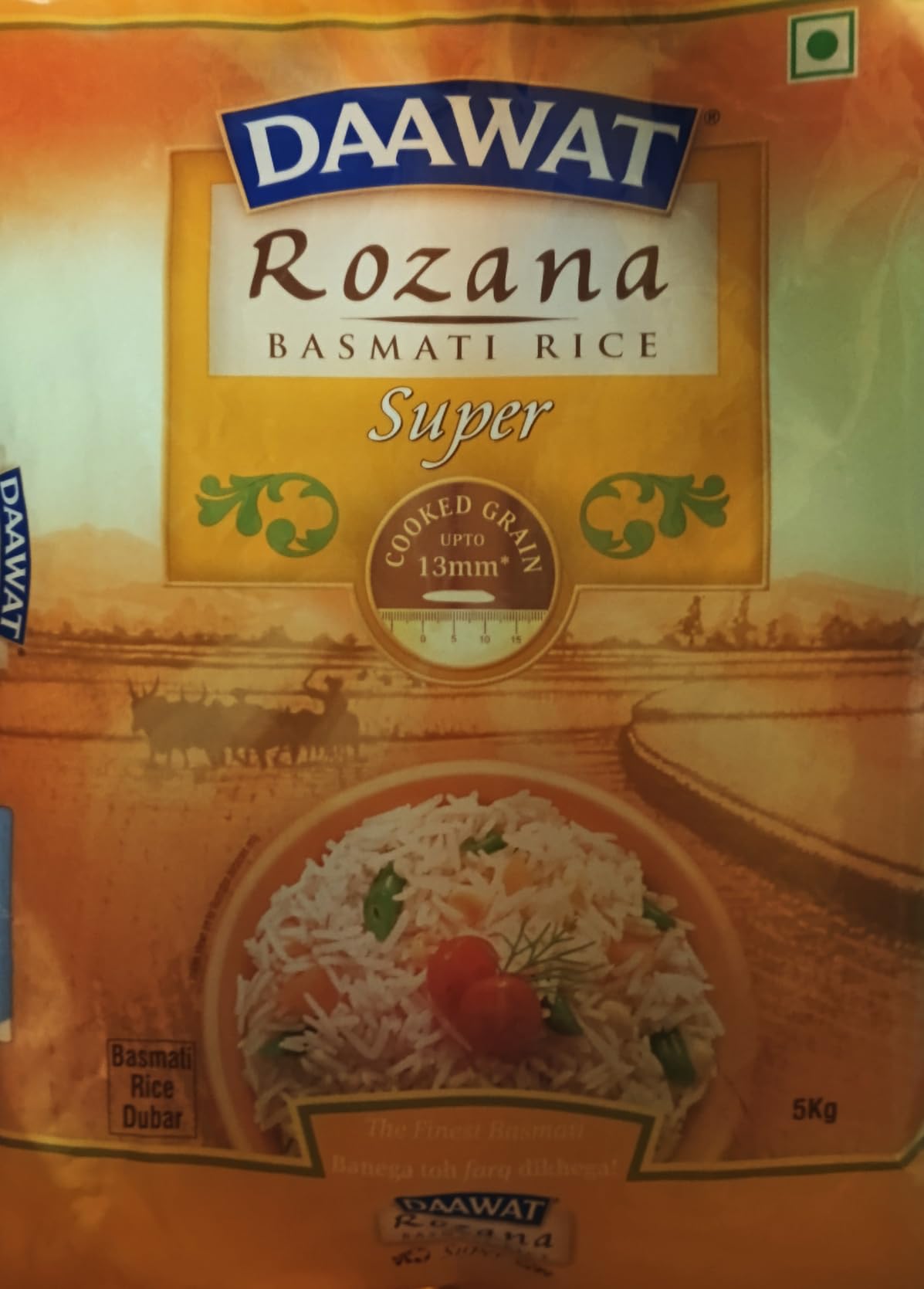 Daawat Rozana Super Basmati Rice 5Kg| For Everyday Consumption| Cooked ...