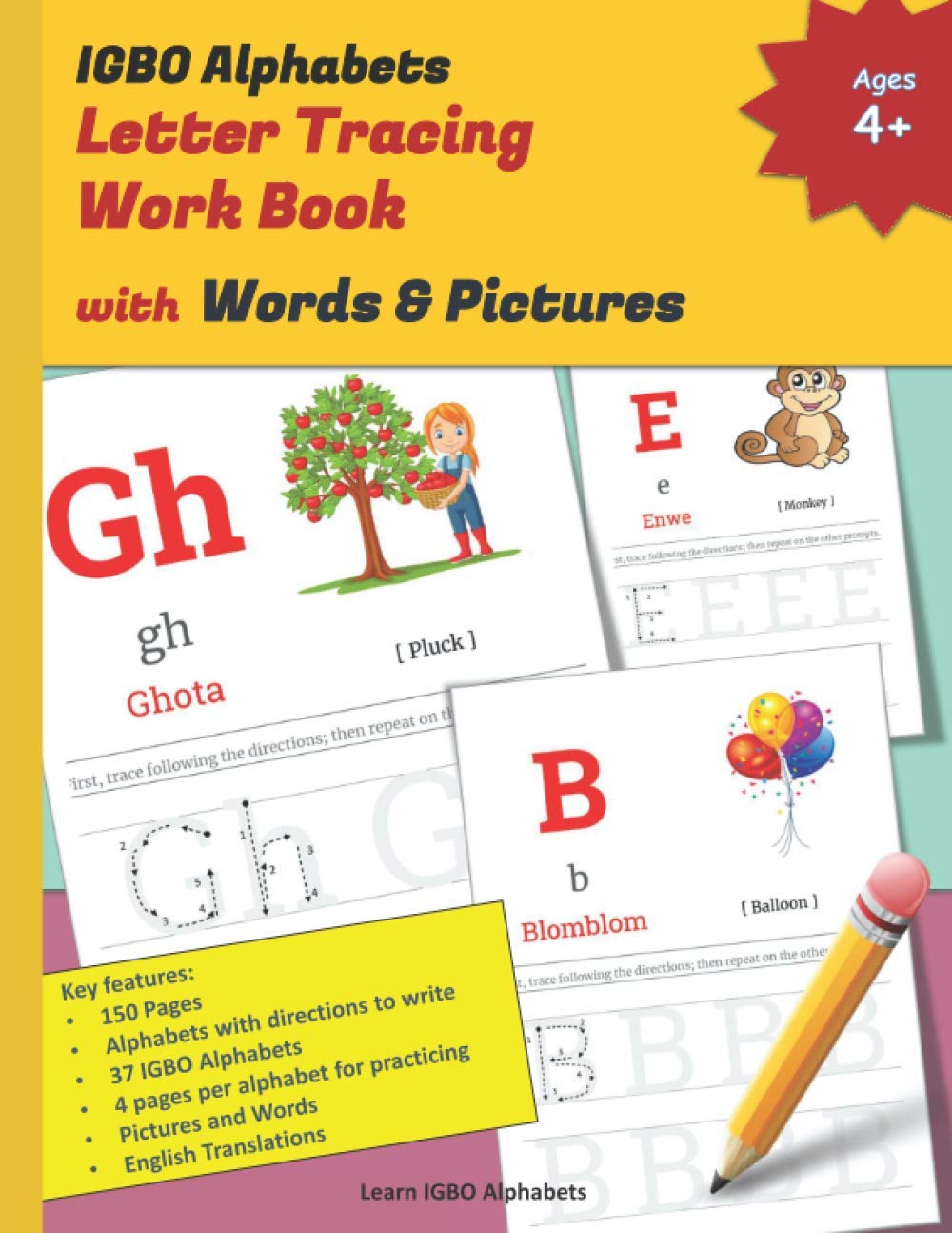 Buy IGBO Alphabets Letter Tracing Work Book with Words & Pictures ...