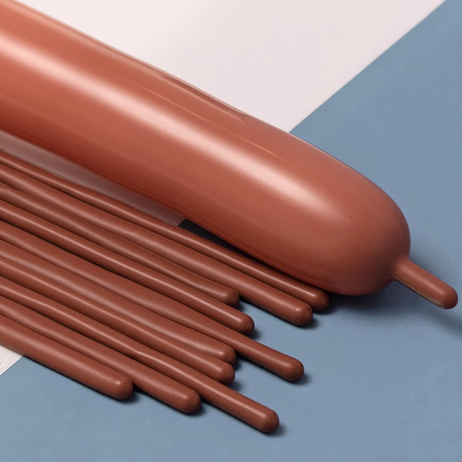 Amazon.com: 260 Brown Balloons, Thickened 100 Pack Long Twisting Magic ...