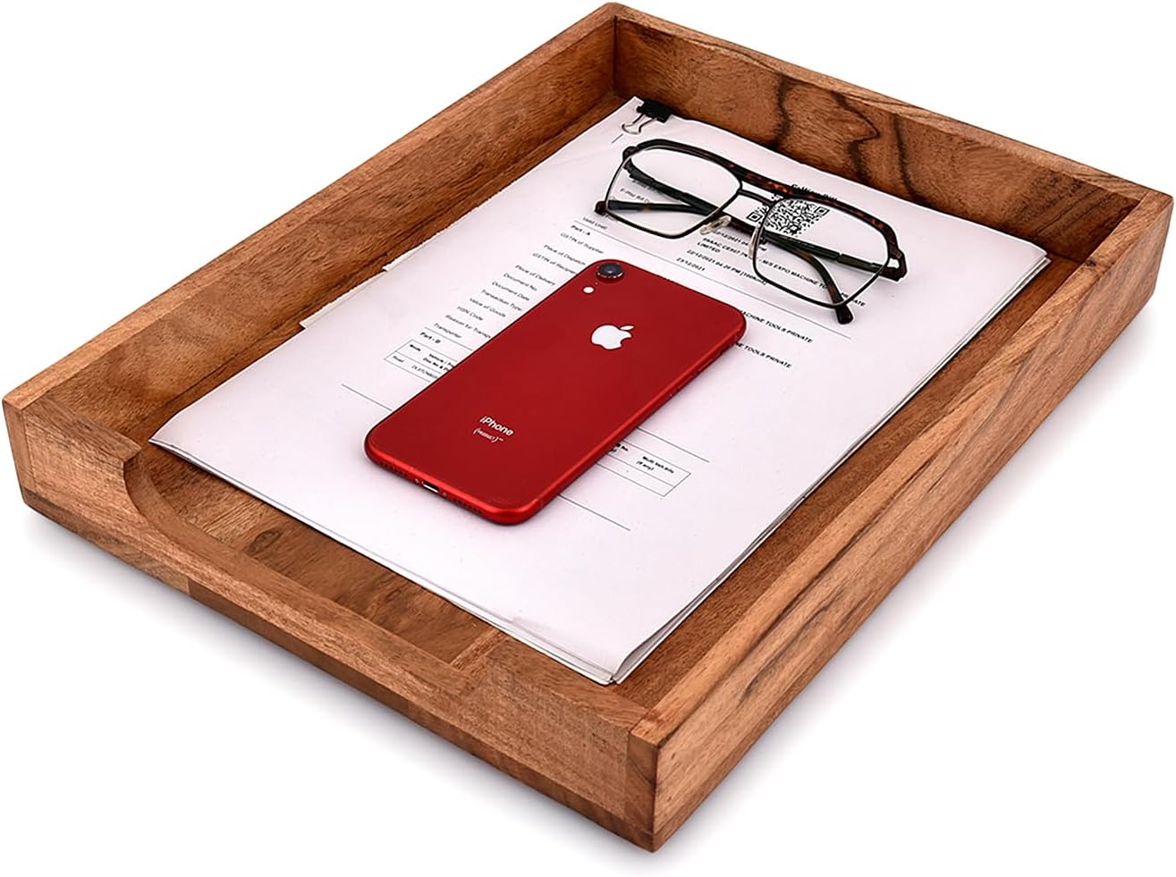 Amazon.com : MyGift Rustic Wood Desktop Drawer-Style Stackable Document ...