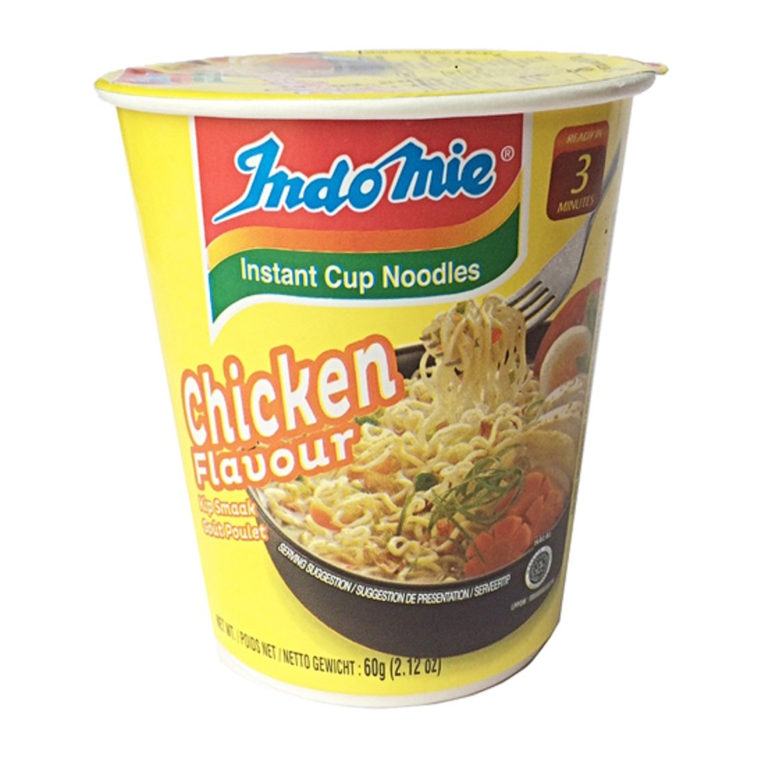 Buy Indomie Chicken Flavour Instant Cup Noodles 60G (Pack of 6) Online ...