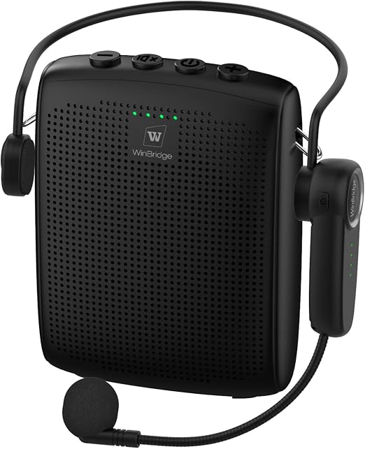Amazon.com: WinBridge Voice Amplifier with Bluetooth, Portable Speaker ...
