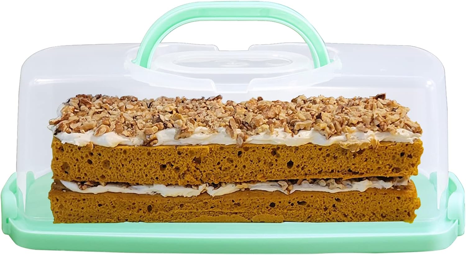 Amazon.com: Cheeren Plastic Rectangular Bread Box with Portable Handle ...