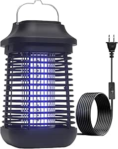 ZFITEI Bug Zapper for Outdoor and Indoor,3-Meter Power Cord with Switch ...