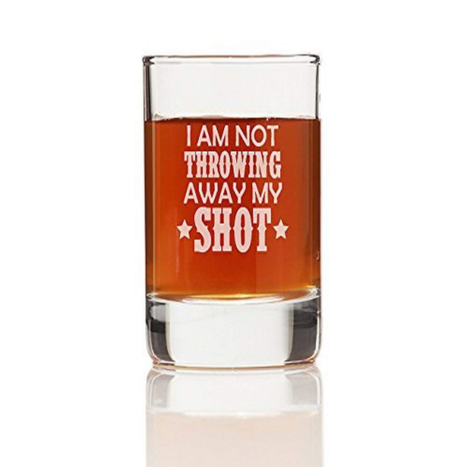 Amazon.com | Chloe and Madison "I Am Not Throwing Away My Shot" Glass ...