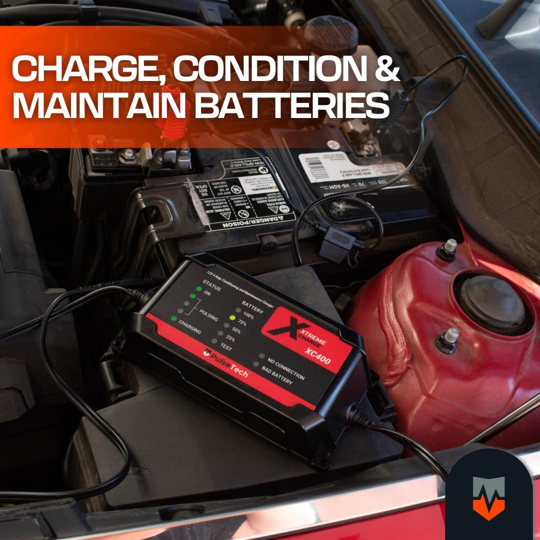 PulseTech Quadlink – Multiplicador de cargador de batería de 4 canales y cargador Xtreme – Yaxa ...