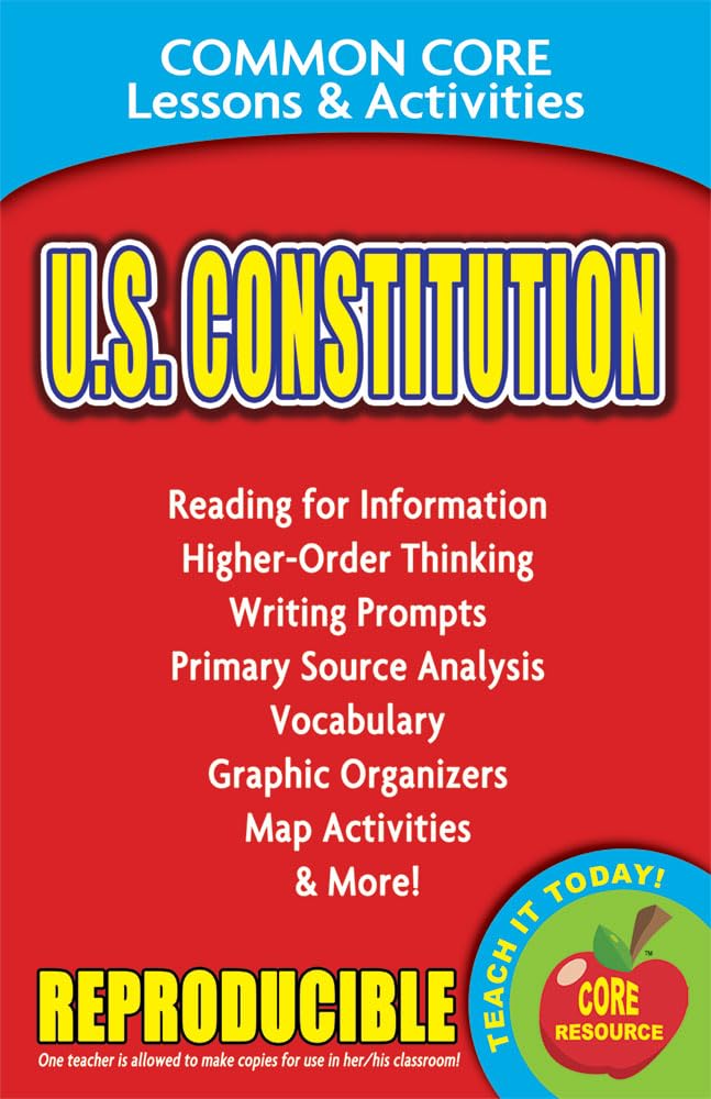 U.S. Constitution: Common Core Lessons & Activities: Marsh, Carole ...