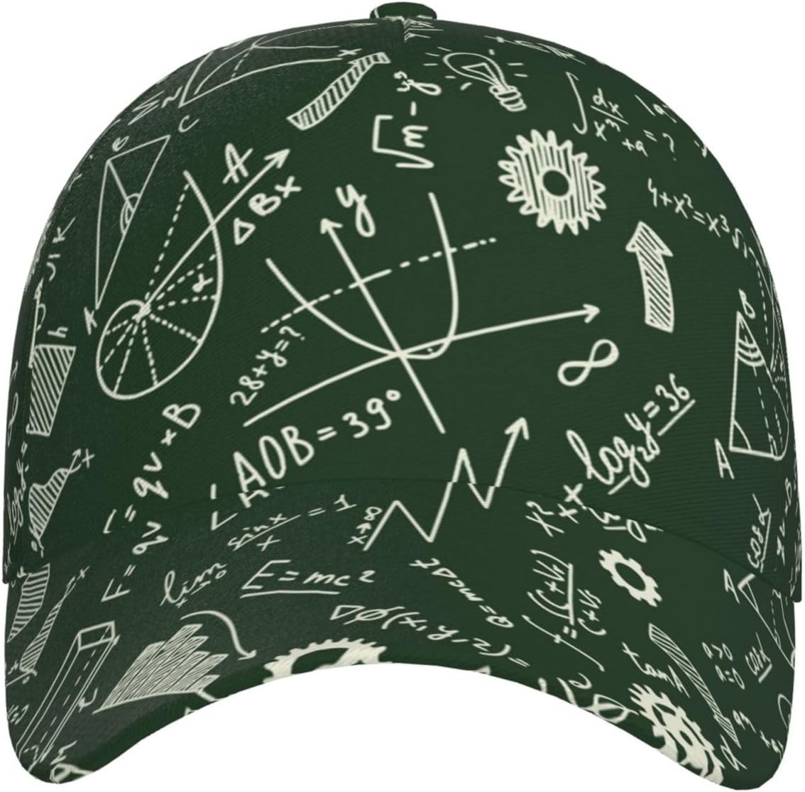 Amazon.com: Math Baseball Cap Adjustable Snapback Cap Funny Sun Hats ...