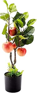 Amazon.com: Artificial Plants Highly Simulated Apple Tree Design, 24 ...