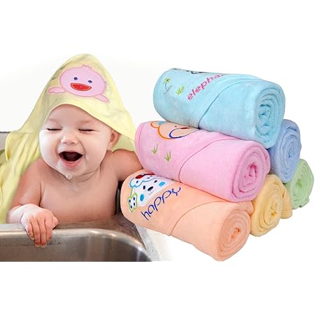 Buy Mom Care Cotton Hooded Bath Towels for Newborn Baby Wash Cloth for ...