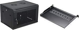 Amazon.com: Tedgetal 6U Wall Mount Mesh Door Cabinet bundle with 1U ...