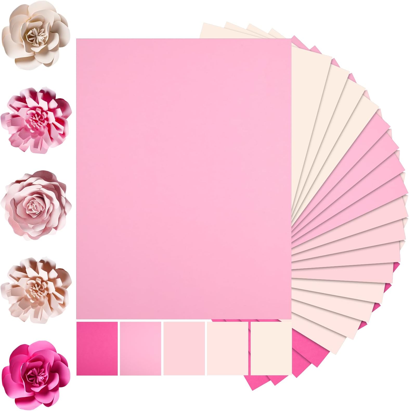 Amazon.com : ReliThick 100 Sheets Cardstock 8.5 x 11" Assorted Colored ...