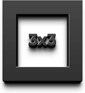 Amazon.com - 3x3 Black Shadow Box Frame - Contemporary Wood Shadow Box ...