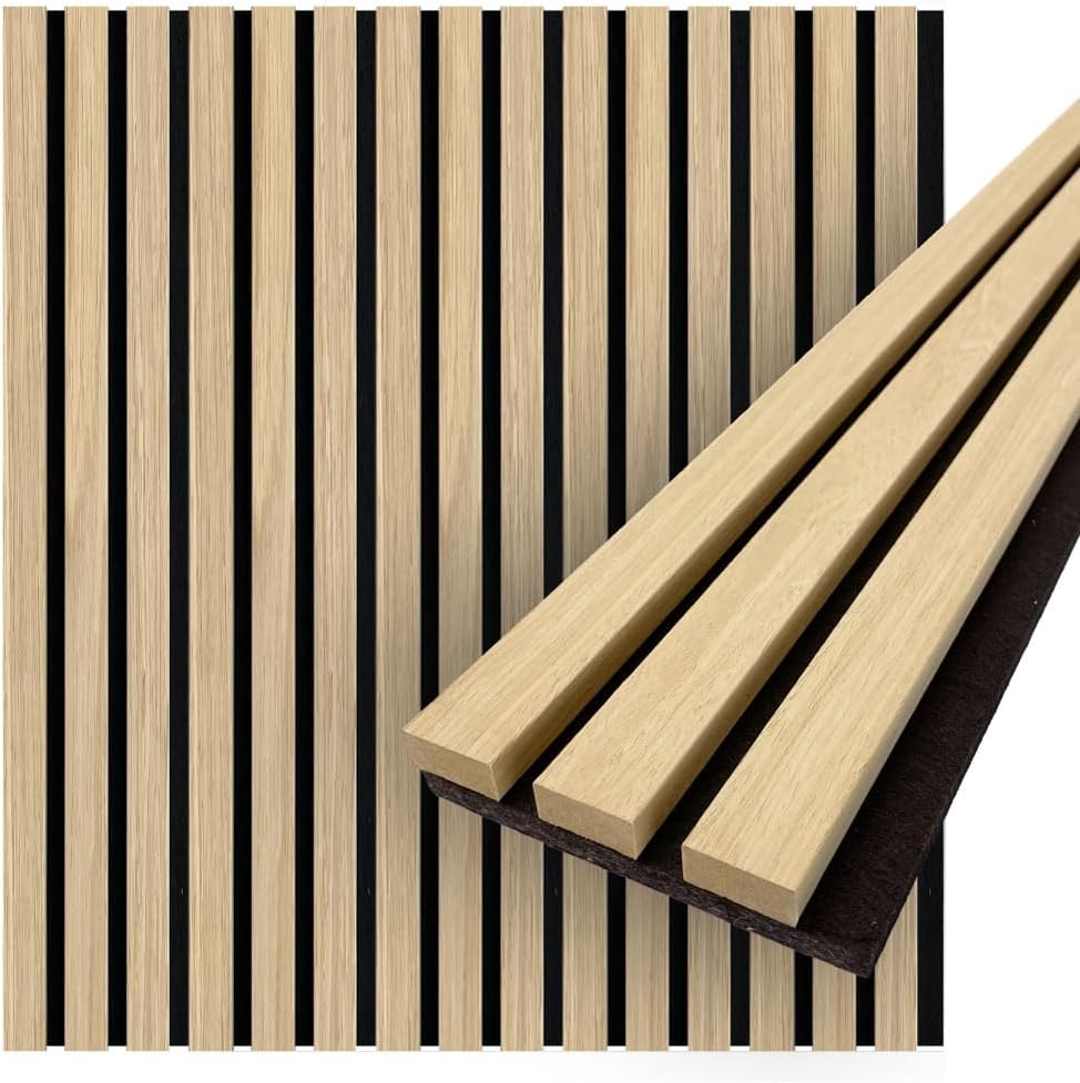 Amazon.com: Concord Acoustic Wall Panels | Wood 3D Wall Panels Slat ...
