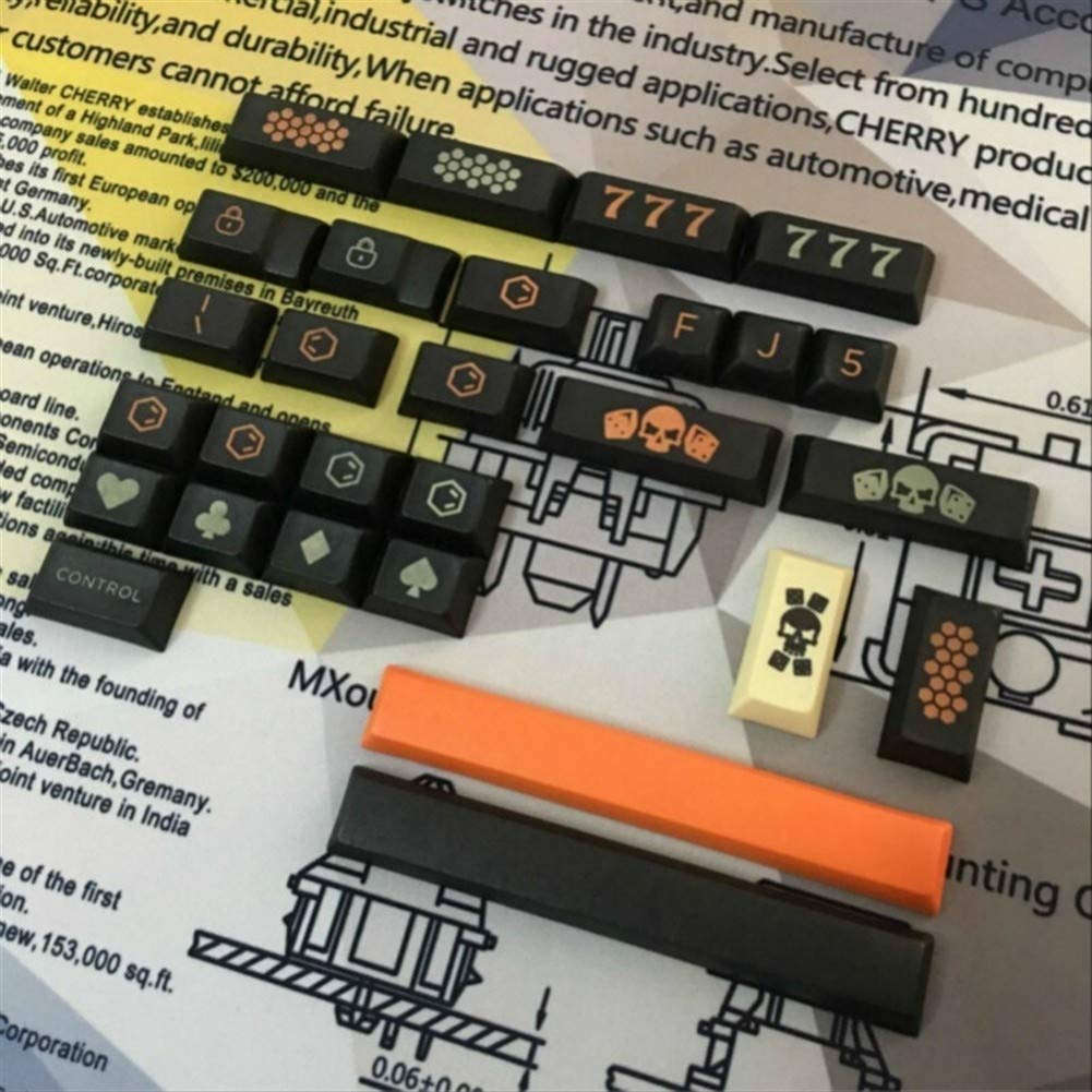 Buy Keycap Mechanical Keyboard Carbon DSA Key Cap PBT Dye Sublimation ...