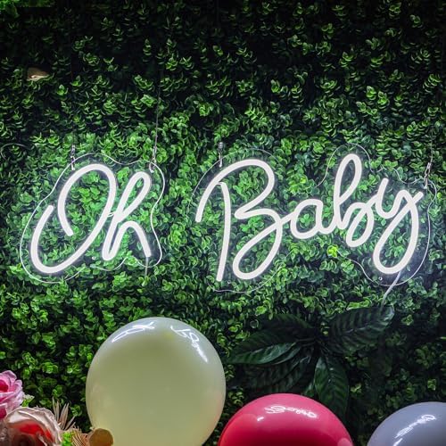 Amazon.com : 30x11 Inch Oh Baby Neon Sign Large with Timing Remote ...