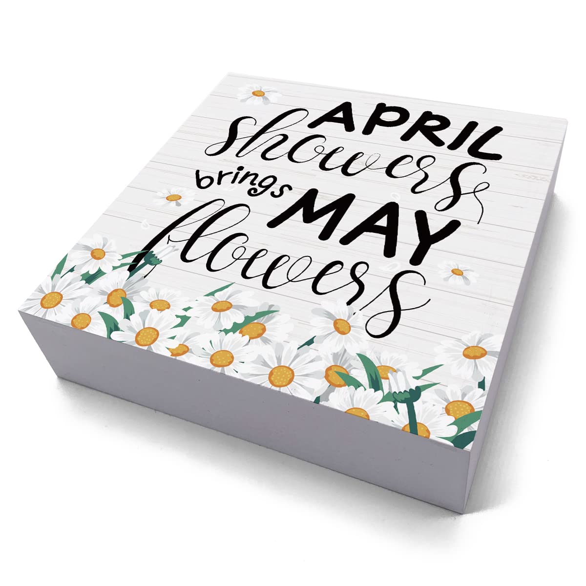 Snapklik.com : April Showers Sign Desk Decor Wooden Box Sign Funny ...
