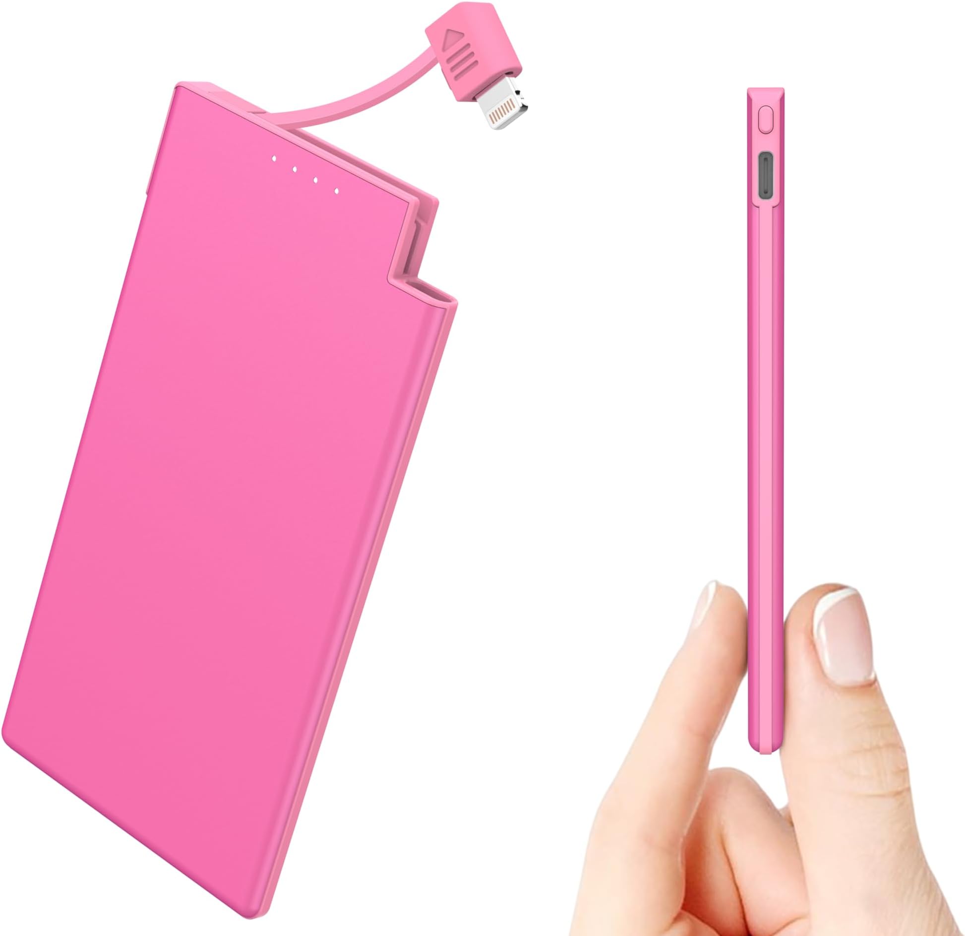 Amazon.com: TNTOR Portable Charger with Built in Lightning Cable ...