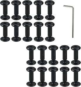 Amazon.com: Oedema 20 Sets Black M3×4mm Screw Rivets Stainless Steel ...