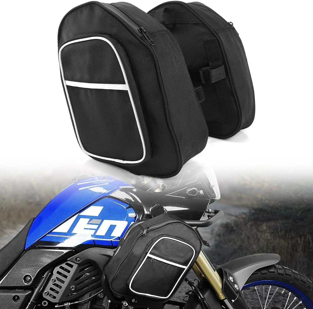 Amazon.com: xitomer 2pcs Universal Crash Bar Motorcycle Bags Compatible ...