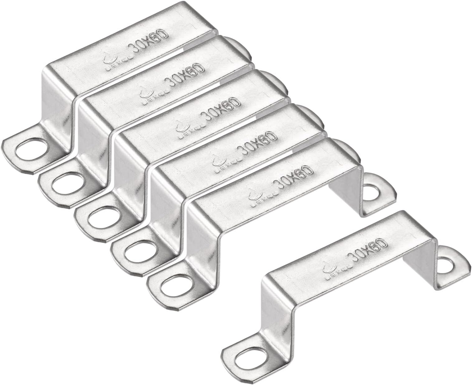 Amazon.com: uxcell U Shaped Connector Bracket 38 x 61mm 304 Stainless ...