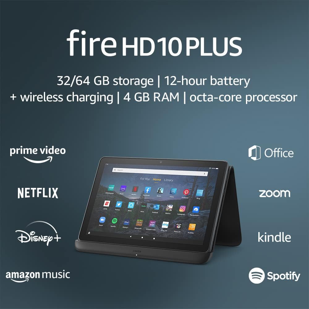 Amazon Official Site: Fire HD 10 Plus tablet, 10.1" 1080p Full HD ...