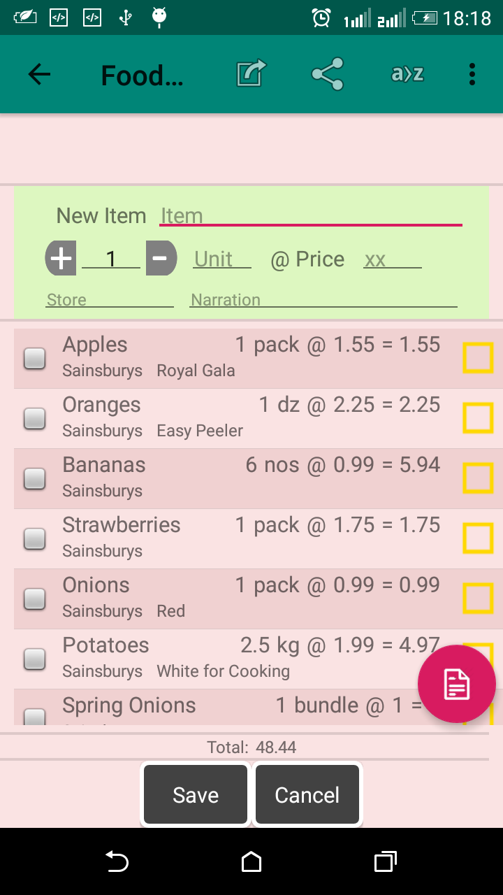 Simple List - App on Amazon Appstore