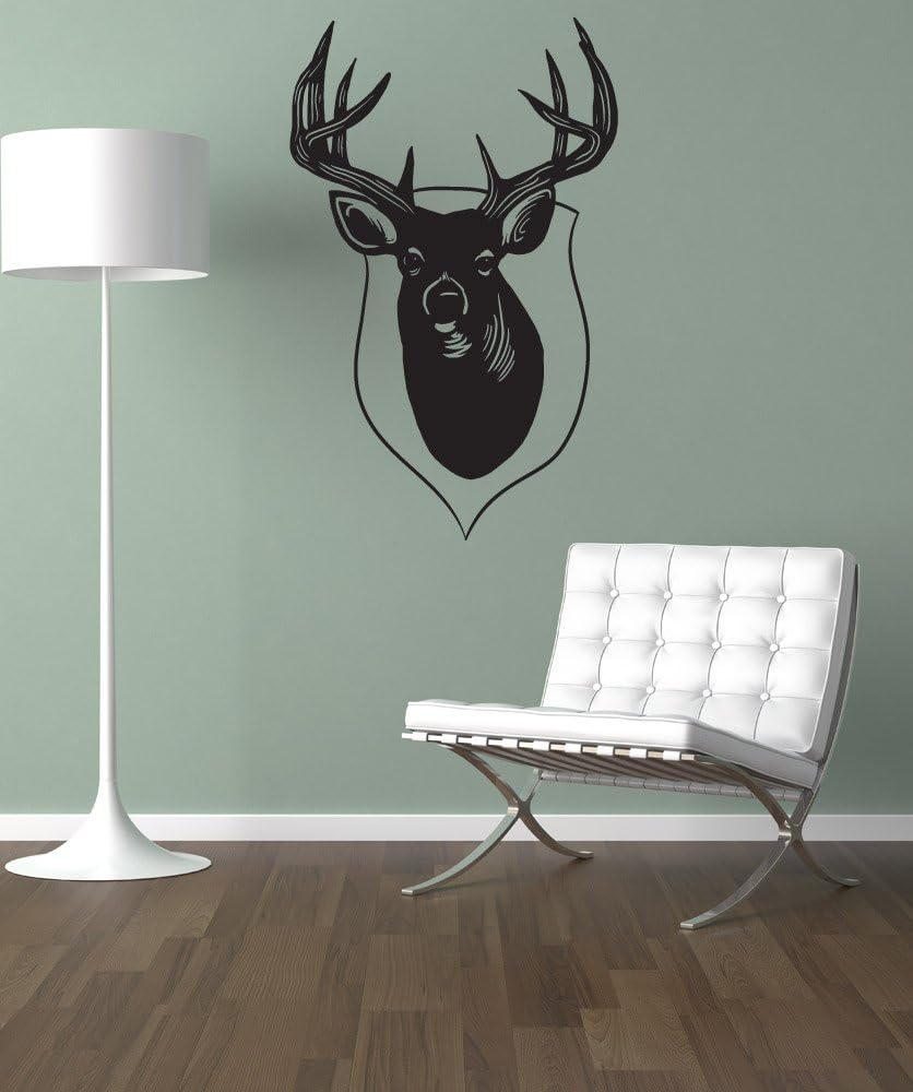 Amazon.com: Stickerbrand Vinyl Wall Art Decal Sticker Deer Head OS ...