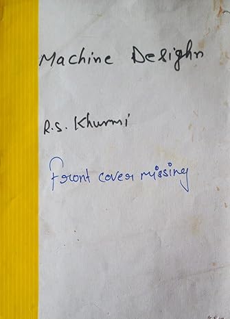 Machine Design By RS Khurmi Front Cover Missing (Second Hand & Used Book) (S) : Publiction ...