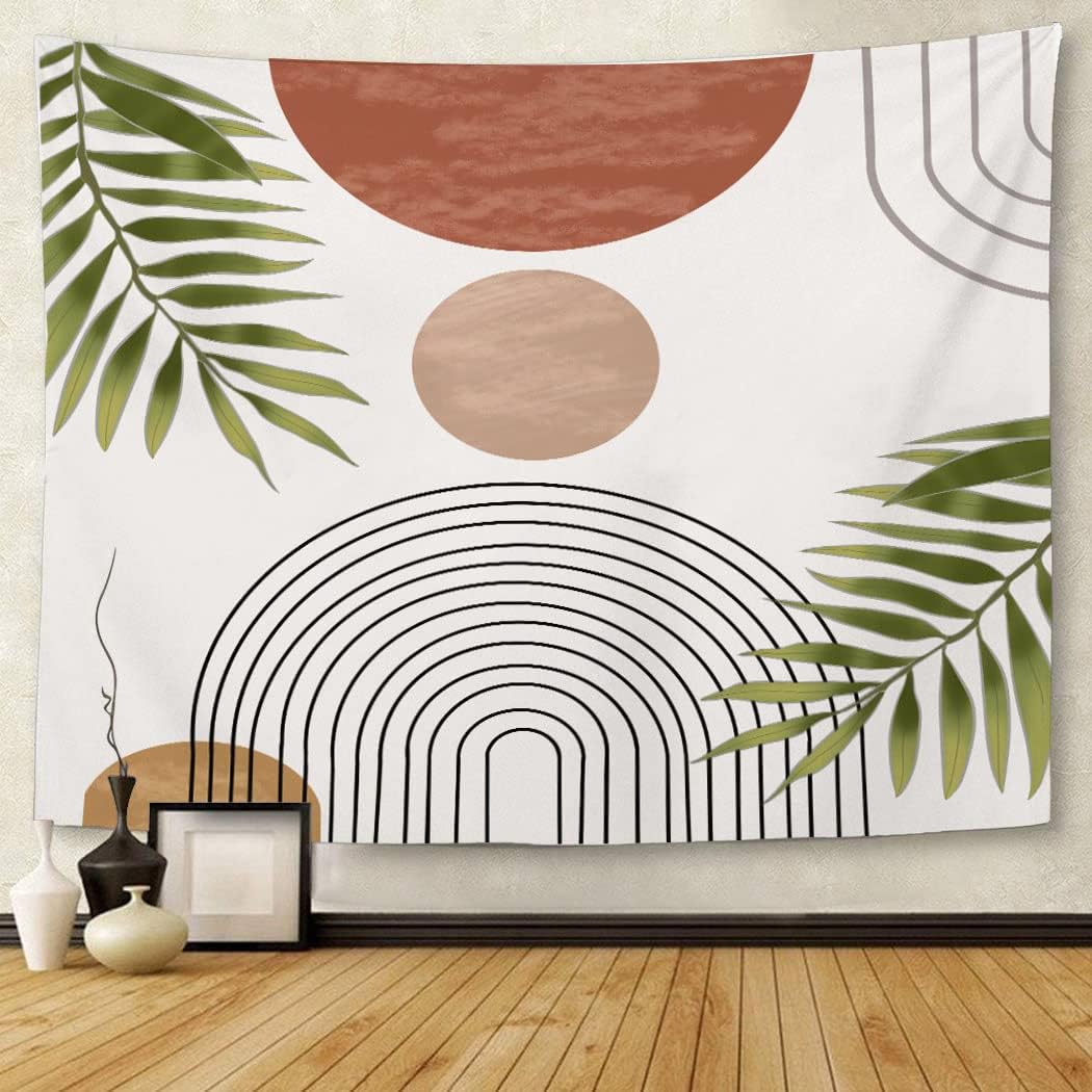 Amazon.com: Boho Tapestry Mid Century Abstract Modern Minimalistic Home ...