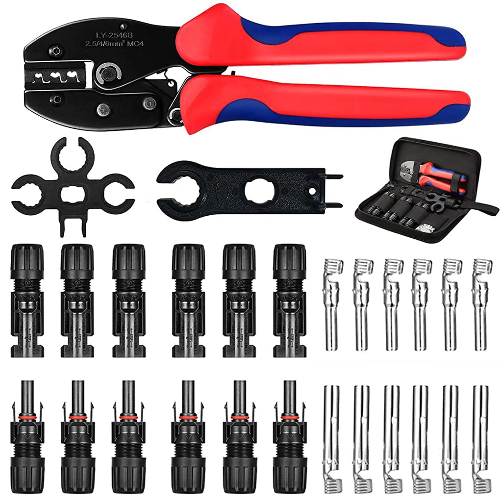 HASTHIP® Solar Crimping Tools Set with MC3 MC4 Wrench Spanner and 6pcs ...