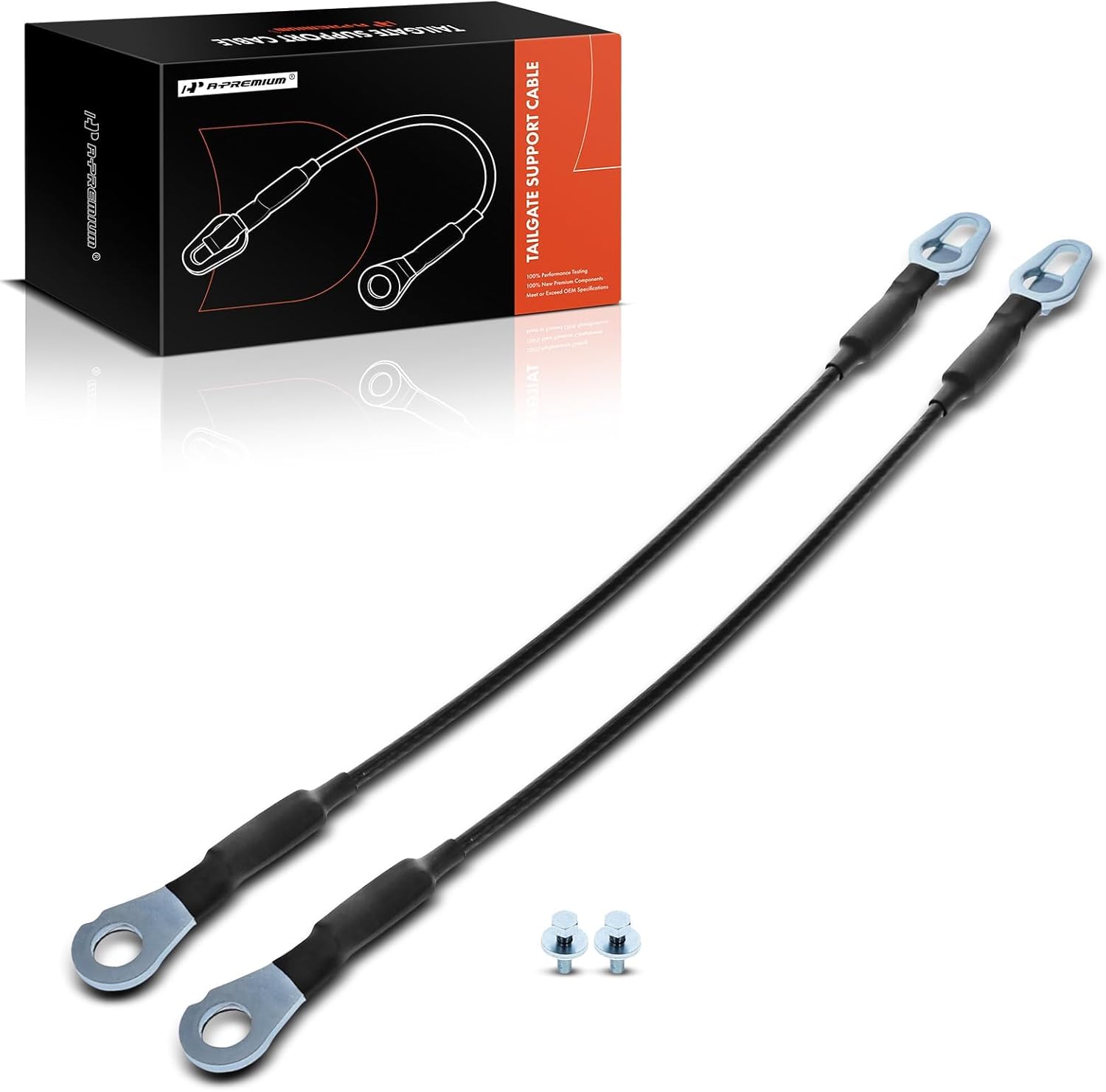 Amazon.com: A-Premium 16 inch Tailgate Support Cable Strap with Bolts ...