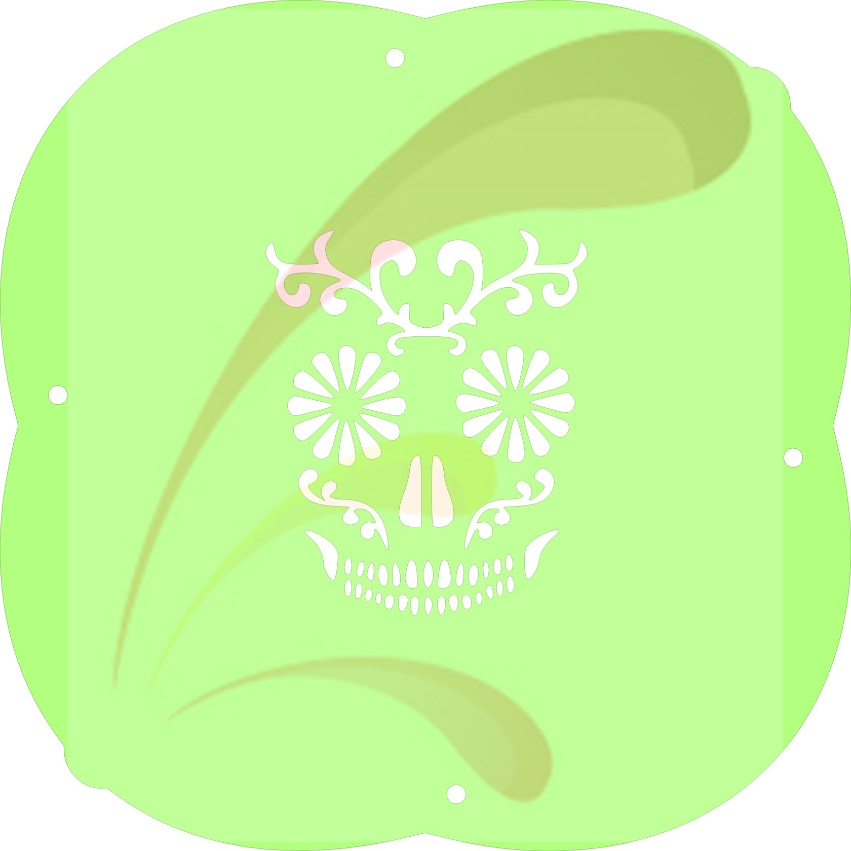 Plastic Skulls Sugar Skull Day Of The Dead Stencil Dia De Muertos ...