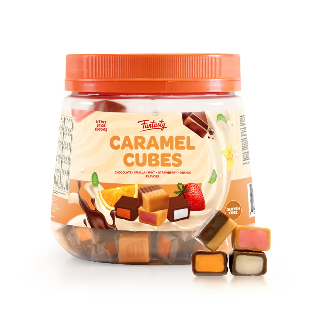 Amazon.com : Funtasty Caramel Cubes Easter Candy, Assorted Flavors ...