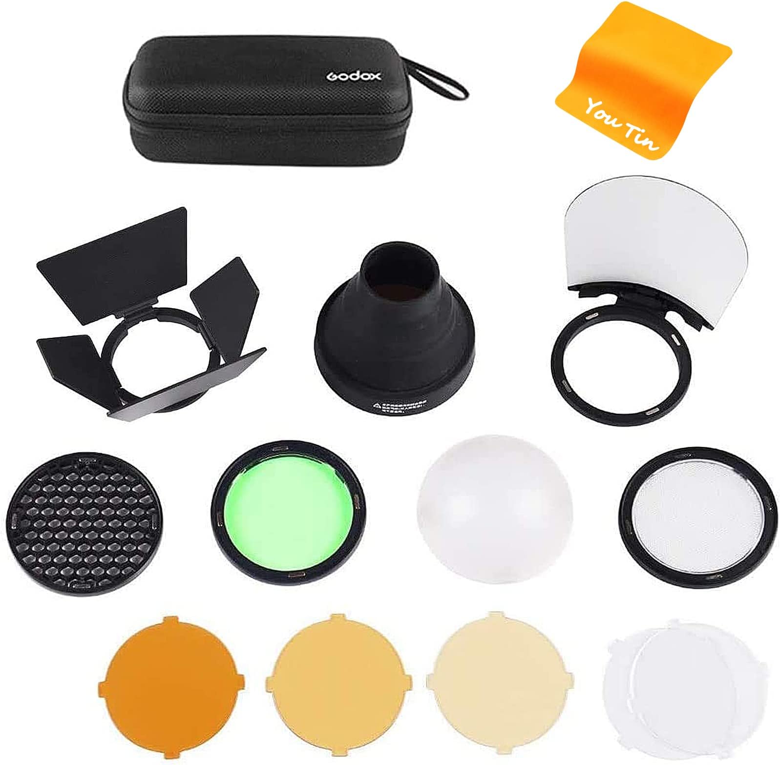 Godox AK-R1 AD200 Round Head Accessories Kit Magnetic Port Compatible ...