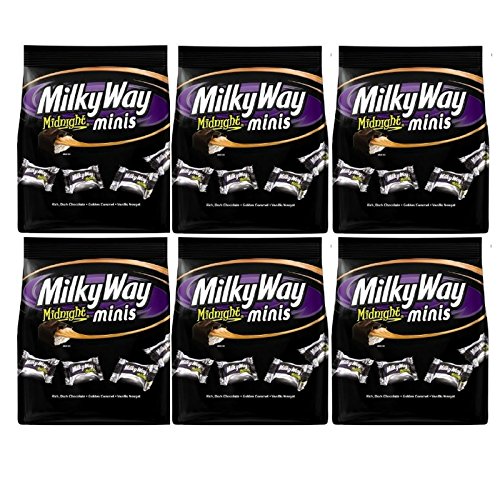 Amazon.com : Milky Way Midnight Dark Chocolate Minis Size Candy Bars ...