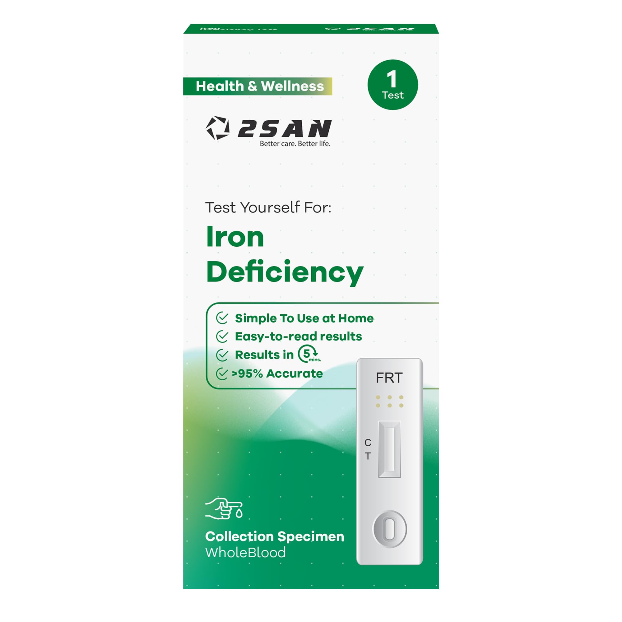 Buy Iron Deficiency Anaemia Test Kit, Ferritin Testing for Blood Anemia ...