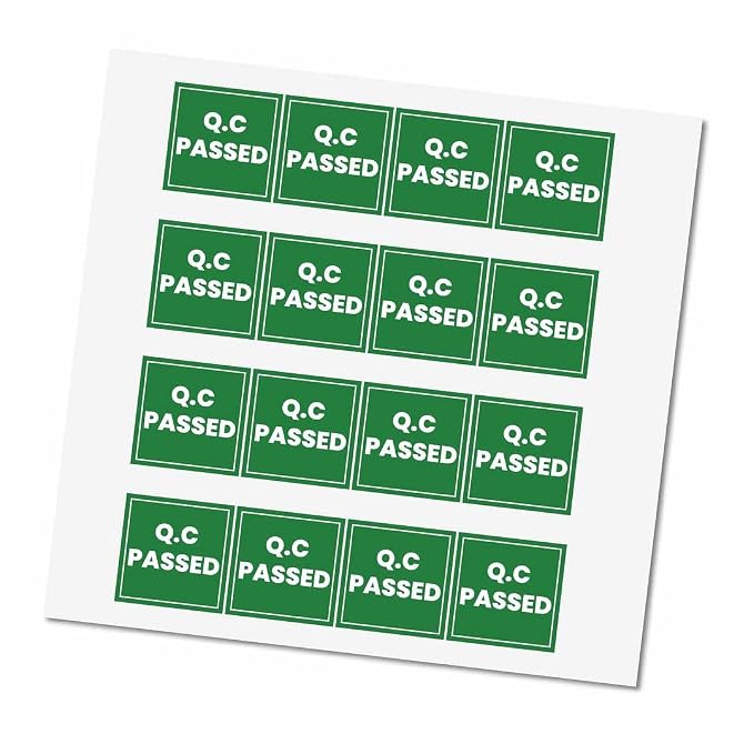 CVANU 2500pcs QC Passed Mini Sticker in Green Color Square Shape (20 X ...