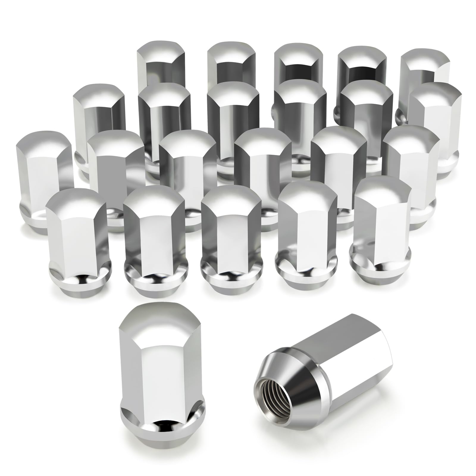 Snapklik.com : Kadrick 24pcs 14x15 Stock Lug Nuts 1.75 Inch(45mm ...