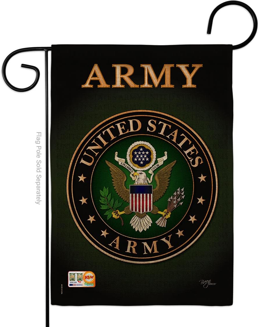 Amazon.com : Breeze Decor Army Burlap Armed Forces Rangers United State ...
