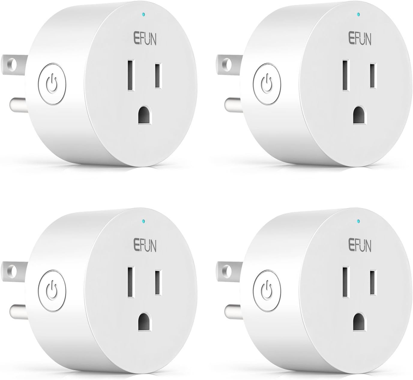 EFUN SH330W 4Piece Mini Smart Outlet, No Hub Required, Overload ...