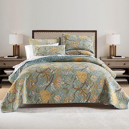ENASAL Cotton Bedspread Quilt Sets Reversible Bedding Coverlet Sets ...
