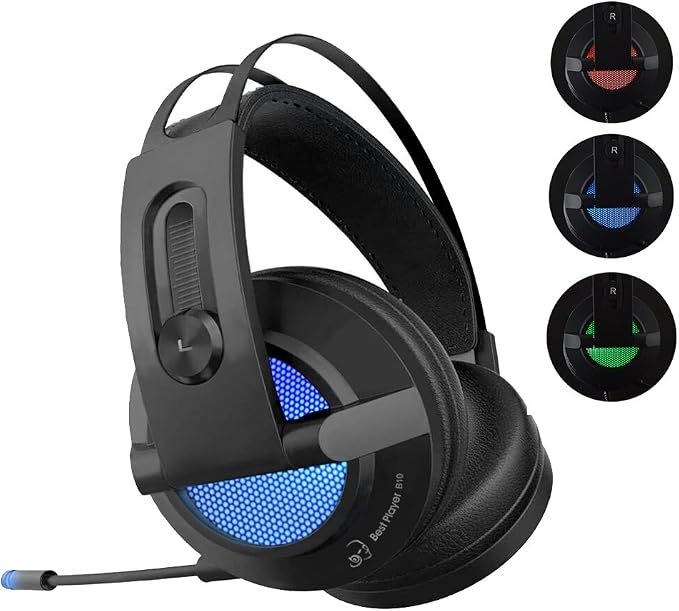 Amazon.com: PRO Gaming Headset, USB 7.1 Chroma Surround Sound Stereo ...