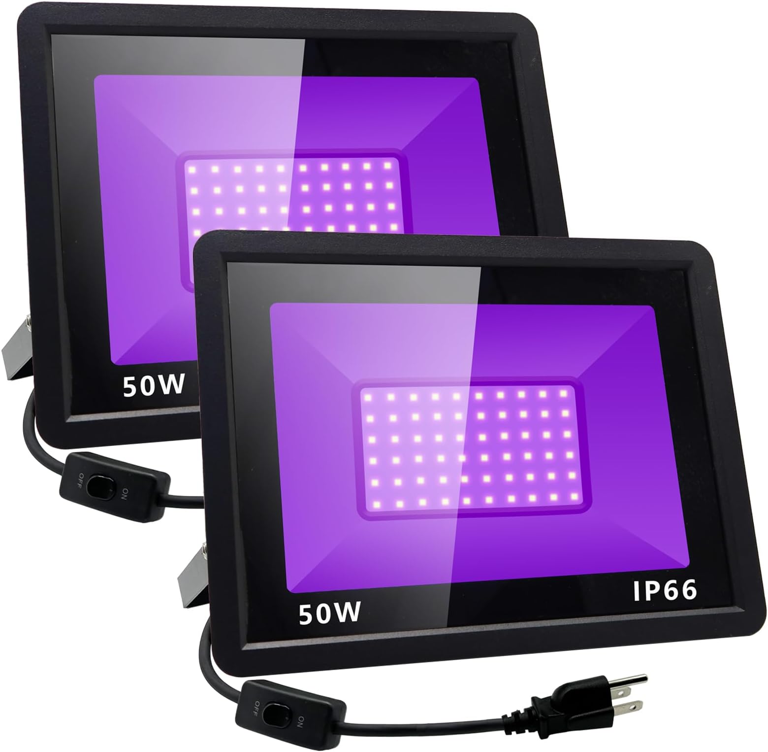 ZHMA 40W LED Black Light,Black Lights for Glow Party,Outdoor Blacklight ...