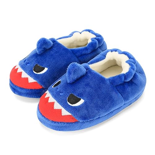 LACOFIA Toddler Girls Non-Slip Rubber Sole Shoes Kids Winter Warm Plush ...